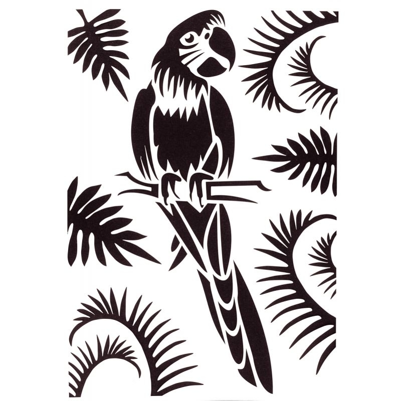 Assortiment de 6 pochoirs Animaux sauvages A4 | MilBulles