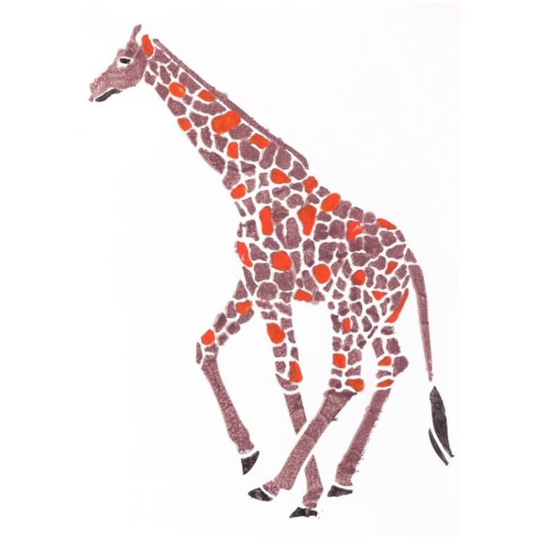 Assortiment de 6 pochoirs Animaux sauvages A4 | MilBulles
