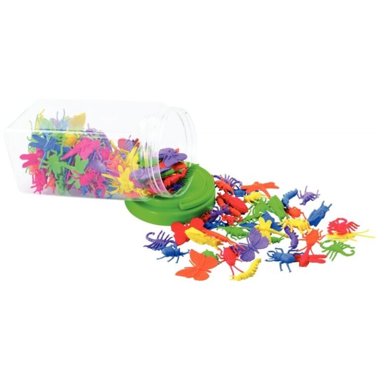 Baril de 144 insectes de tri en caoutchouc souple 6 couleurs assorties ...