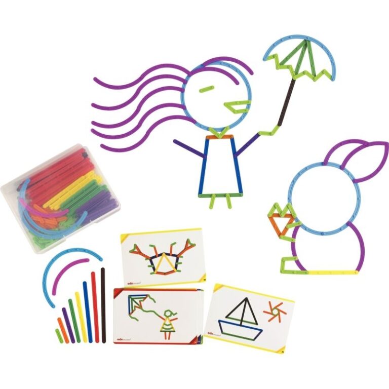 Boite de 200 pièces Junior Géo Stix + 30 fiches | MilBulles