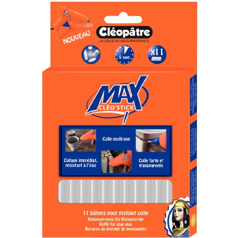 Boîte de 11 bâtons de colle cléostick max | MilBulles
