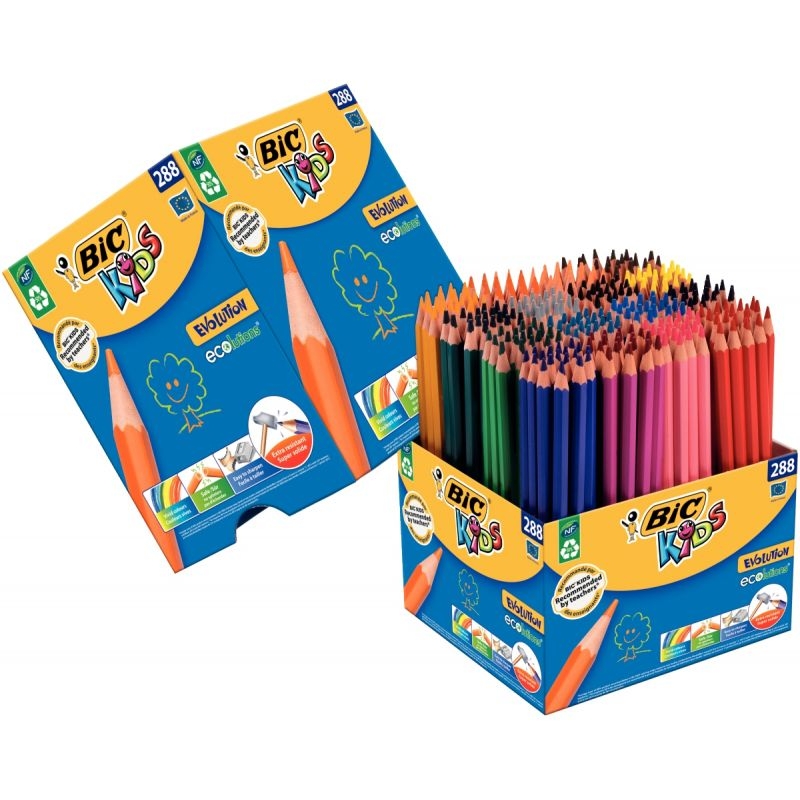 Classpack de 208 crayons de couleur Evolution dont 80 gratuits | MilBulles