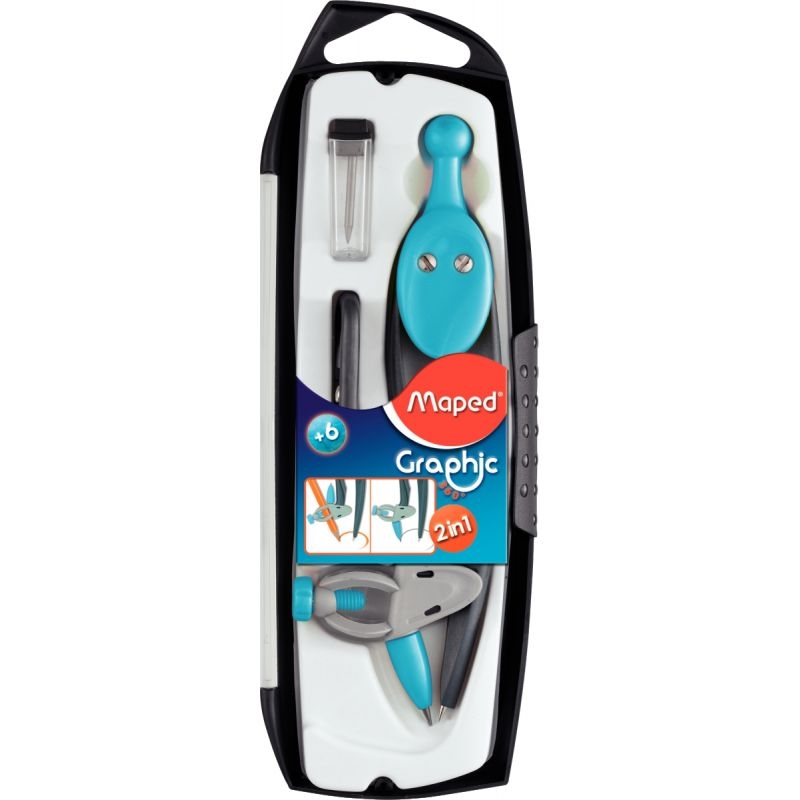 Coffret compas GRAPHIC 3 pièces | MilBulles