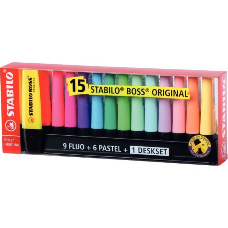 Coffret de 15 STABILO BOSS + set offert | MilBulles