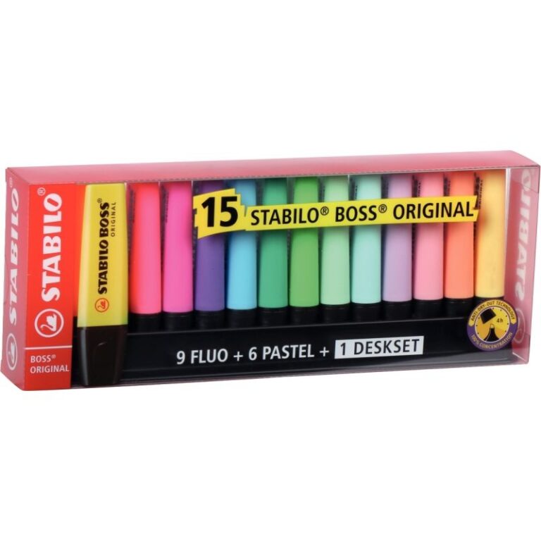 Coffret de 15 STABILO BOSS + set offert | MilBulles