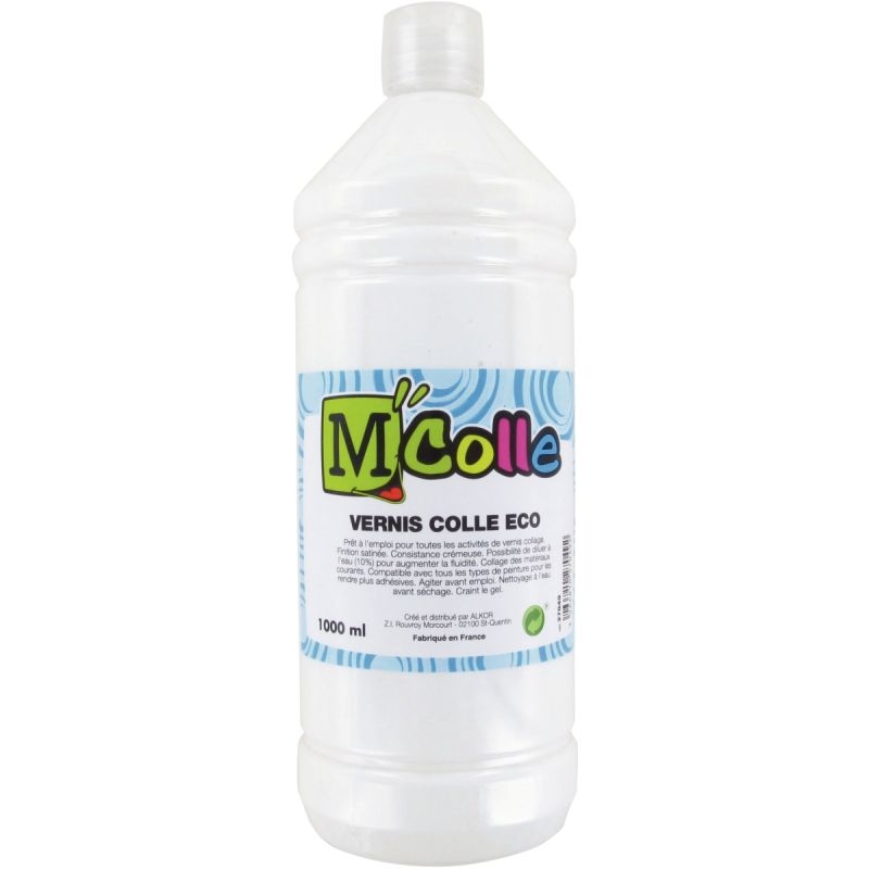 Flacon 1L de vernis colle économique M'COLLE | MilBulles