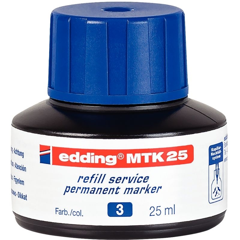 Flacon recharge marqueur permanent bleu | MilBulles