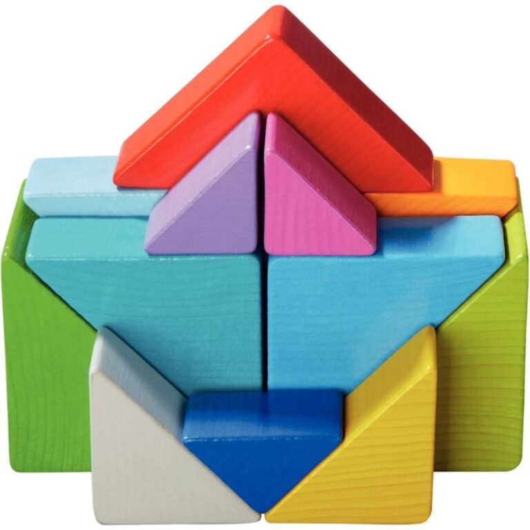 Jeu d'assemblage 3D cube tangram | MilBulles