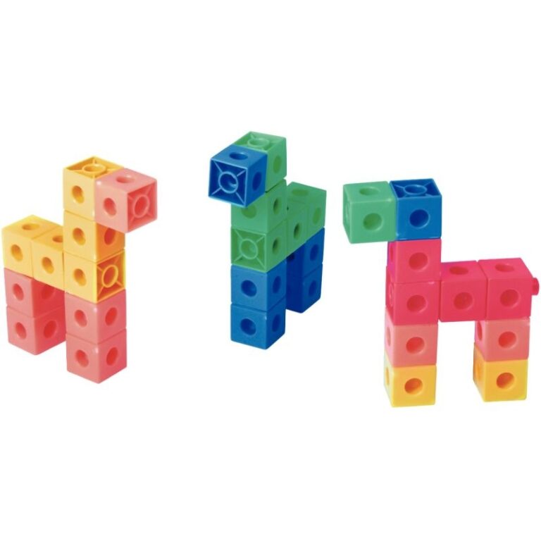 Jeu de construction cubes colorés 100 pièces | MilBulles