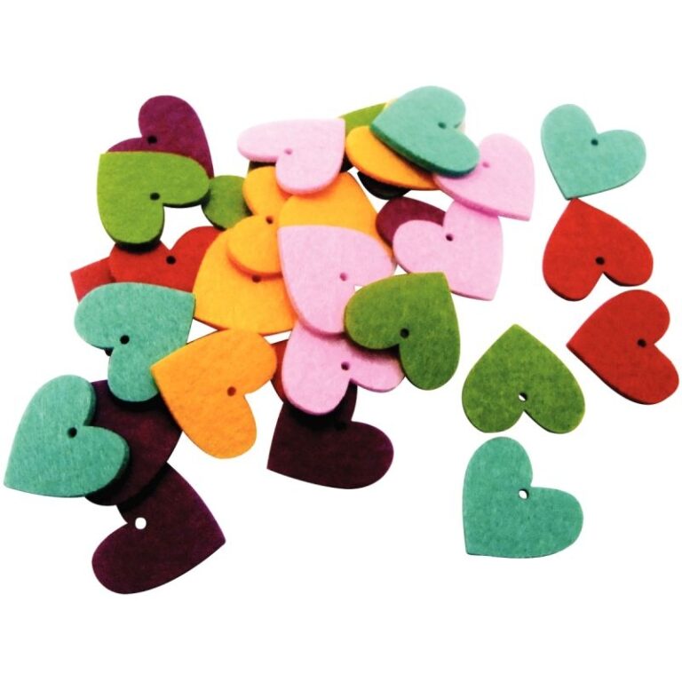 Sachet de 120 perles en feutrine de 4 formes assorties | MilBulles