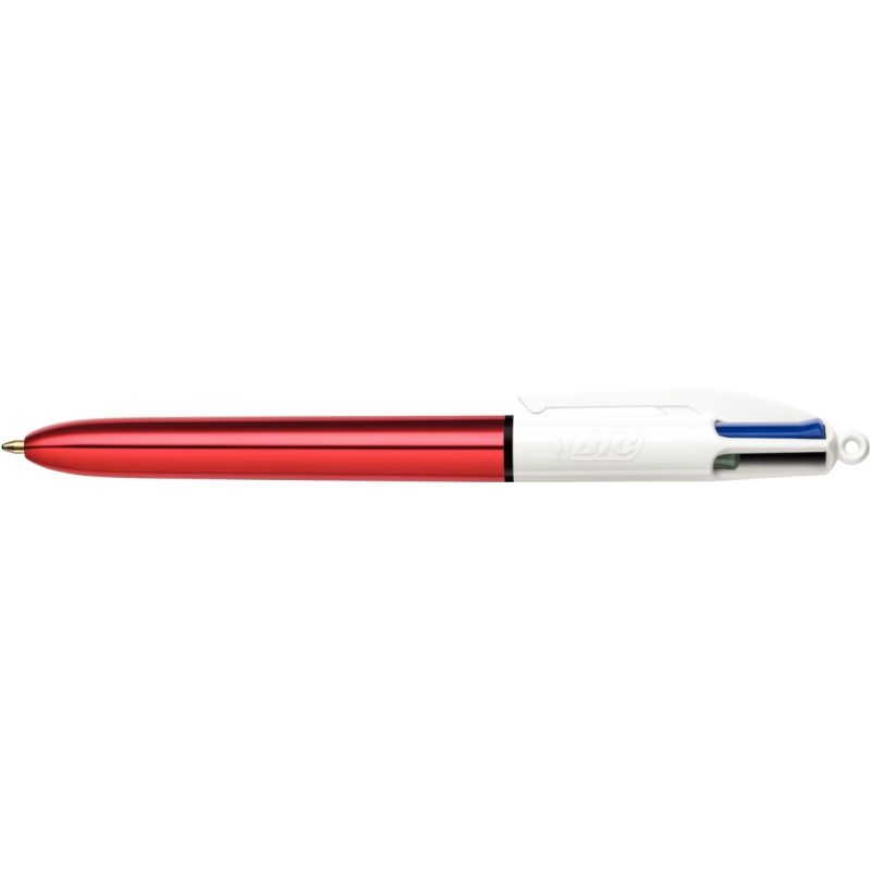 Stylo bille 4 couleurs shine rouge | MilBulles