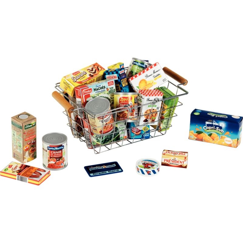 Panier de courses garni en métal | MilBulles